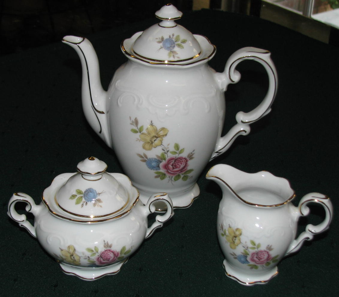 Schumann Bavaria Germany Sm Coffee Pot Creamer Sugar EBay