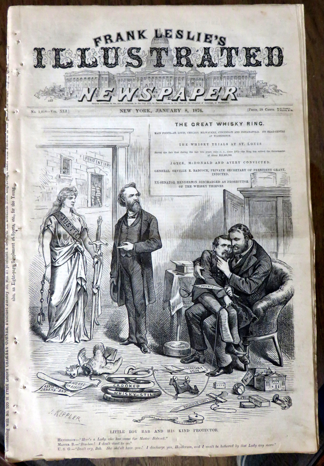 Original 1876 Frank Leslie's Illustrated Newspaper*Jan08*$10 MILLION ...
