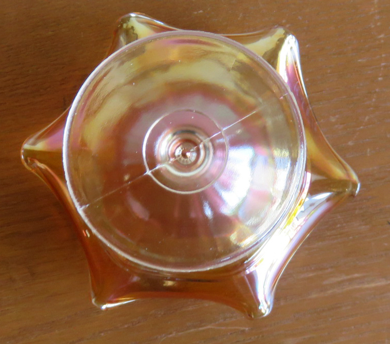 Rare Imperial BANDED FLUTE Marigold Compote circa 1910