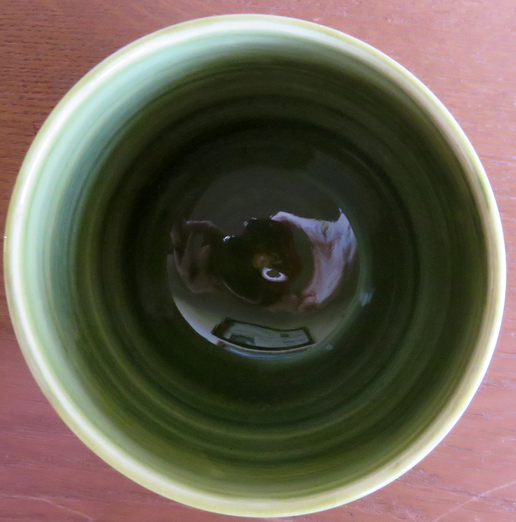 Walter Moorcroft Anemone on Green Yellow Cache Pot